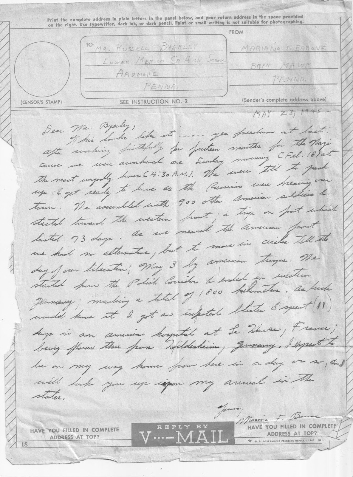 “Freedom at Last!”: The Harrowing Wartime Story of Lower Merion’s ...
